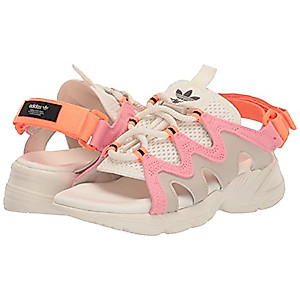 adidas Originals Women's Astir Sandals Sport, White/Super Pop/Wonder Quartz, 6