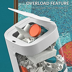 townew T Air X White 3.5 Gallon Smart Trash Can | Diaper Pail | Self-Sealing, Motion Activated, Rechargeable, Small