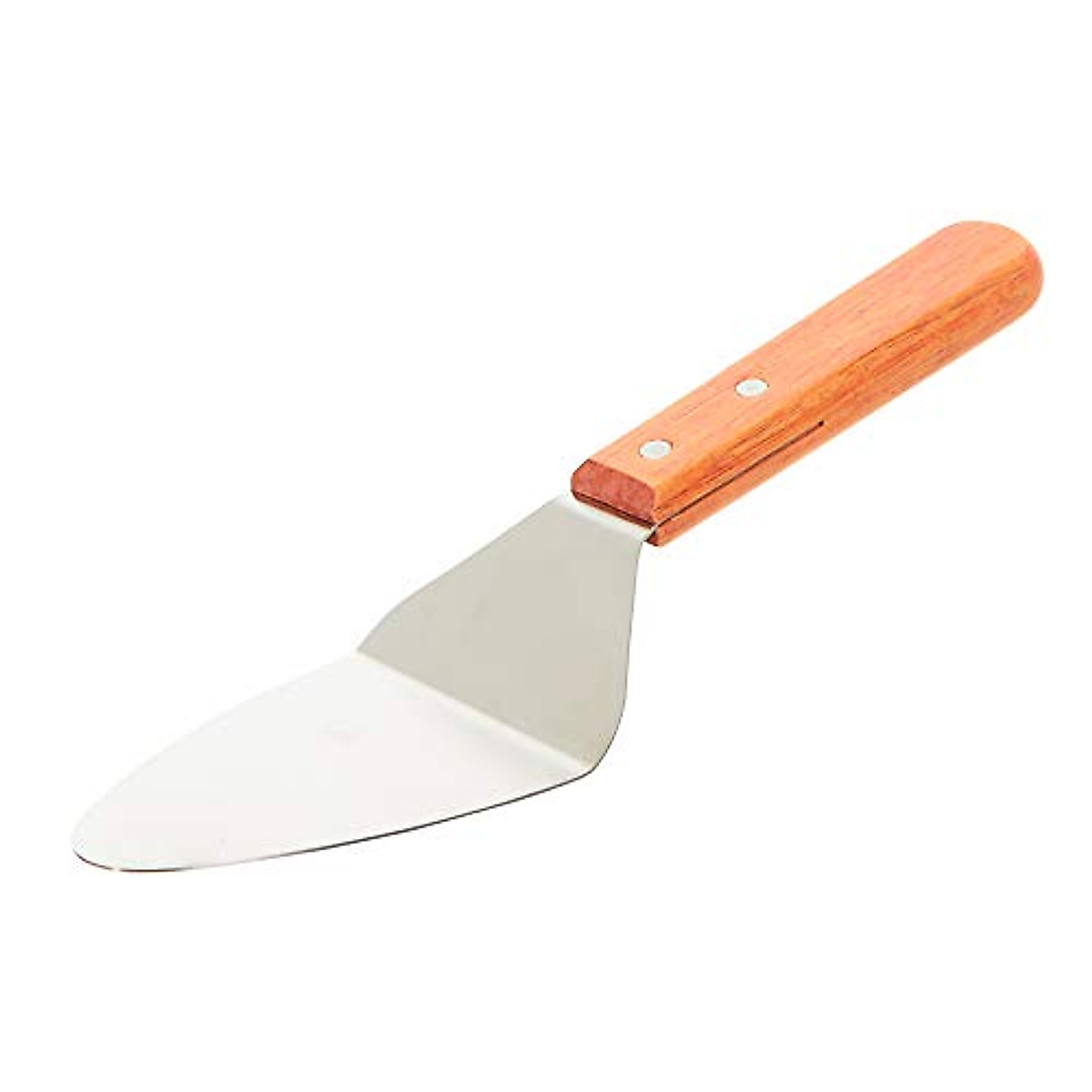 Pie Server with Wood Handle by Tezzorio, 6" Stainless Steel Blade Cake Server / Pizza Server