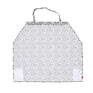 Nuby On The Go Baby Nursing Cover for Breastfeeding, Lightweight Breathable Fabric, Built in Pockets for Pacifiers and Nursing Pads, Brush Strokes