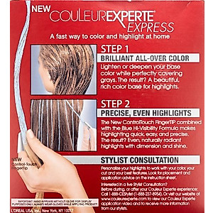 L'Oreal Paris Couleur Experte 2-Step Home Hair Color and Highlights Kit, Toasted Coconut