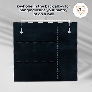 Ziplock Bag Black Storage Organizer for Kitchen Drawer| Baggie Organizer | Compatible with Ziplock, Solimo, Glad, Hefty for Gallon, Quart, Sandwich & Snack |