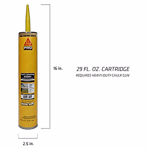Sikaflex Self Leveling Sealant, Sandstone, Polyurethane with an Accelerated Curing Capacity for Sealing Horizontal Expansion Joints in Concrete, 29 fl. oz Cartridge