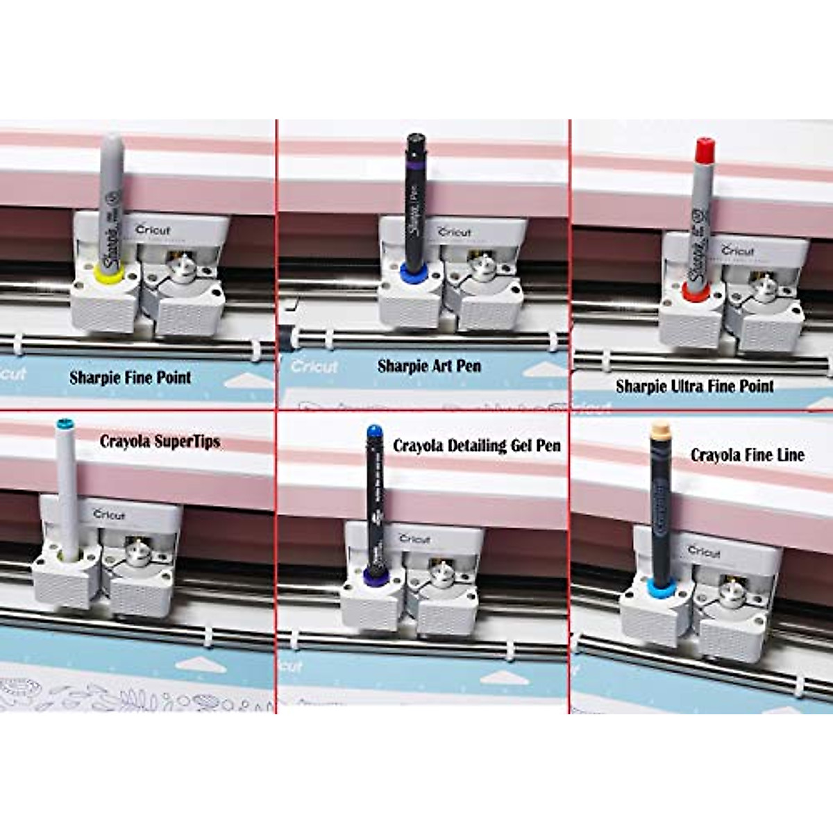 40 Packs Pen Adapter Set Compatible with Cricut (Explore Air, Explore Air 2, and Maker), Pen Adapter Compatible with (Sharpie/Bic/Crayola/Sakura/Pilot/Pentel/Paper Mate/Mitsubishi uni-Ball)