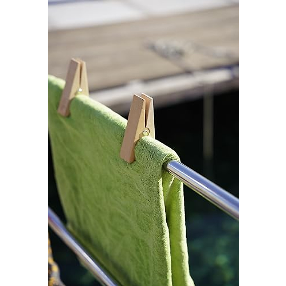 tuuli Wooden Pegs Large Wooden Pegs Clothes Pegs for Beach Towel Beach Lounger Yacht Pram Laundry Accessories - 2