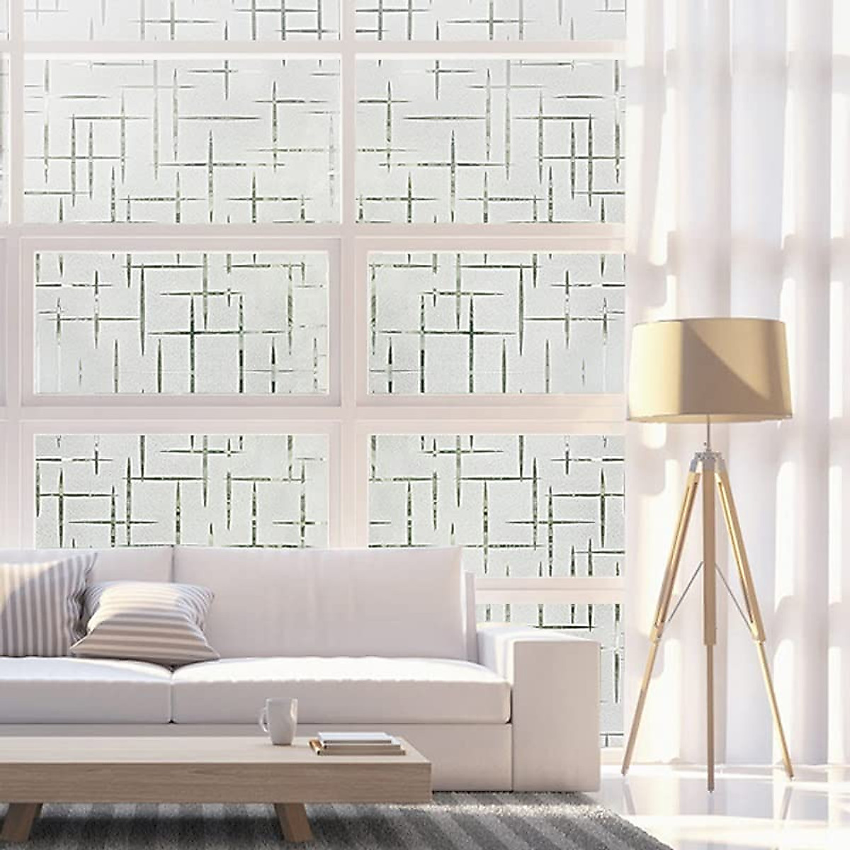 YUTR Frosted Privacy Window Film Glass Self Adhesive Glass Film Matte Static Protection Window Stickers (Color : As Shown, Size : 60x200cm)
