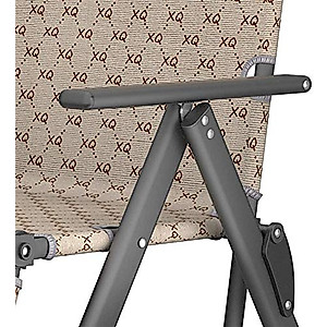 ガードレール Recliners Folding Portable Ultralight Single Garden Loungers Recliners 10 Positions Adjustable Sun Lounger Chair