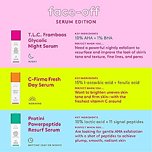 Drunk Elephant T.L.C. Framboos Glycolic Night Serum - Skin Care Brightening Night Serum. Repackaging (30 mL / 1 Fl Oz)