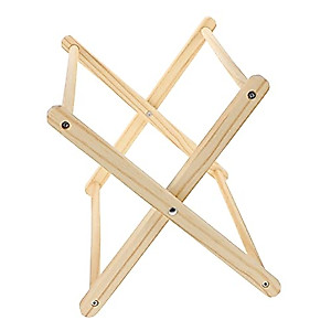 DEPILA 1 Set Mail Wood Newspaper File Basket for Assemble Vinyl Newspapers Rope Record Living DIY Macrame Making Holder Floor Magazine Rack Book Stand Handmade Storage Display Woven Newsstand
