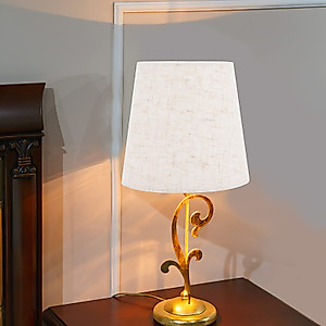 OSALADI Lamp Shades Drum Lamp Shade Cloth Lamp Shade Clip On Bulb Light Cover E14 Decorative Chandelier Protector Table Light Shell Cover Lamp Shade for Floor Table Wall Lamp Small Lamp Shades