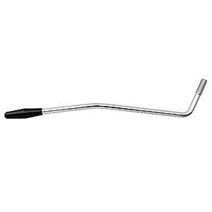 Musiclily 6mm Thread Tremolo Arm Whammy Bar for Strat Style Electric Guitar, Chrome with Black Tip
