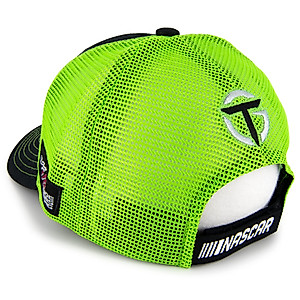 Checkered Flag Sports Ty Gibbs 2022 Colorblock #54 Mesh Hat Black/Green, Green / Black, One Size