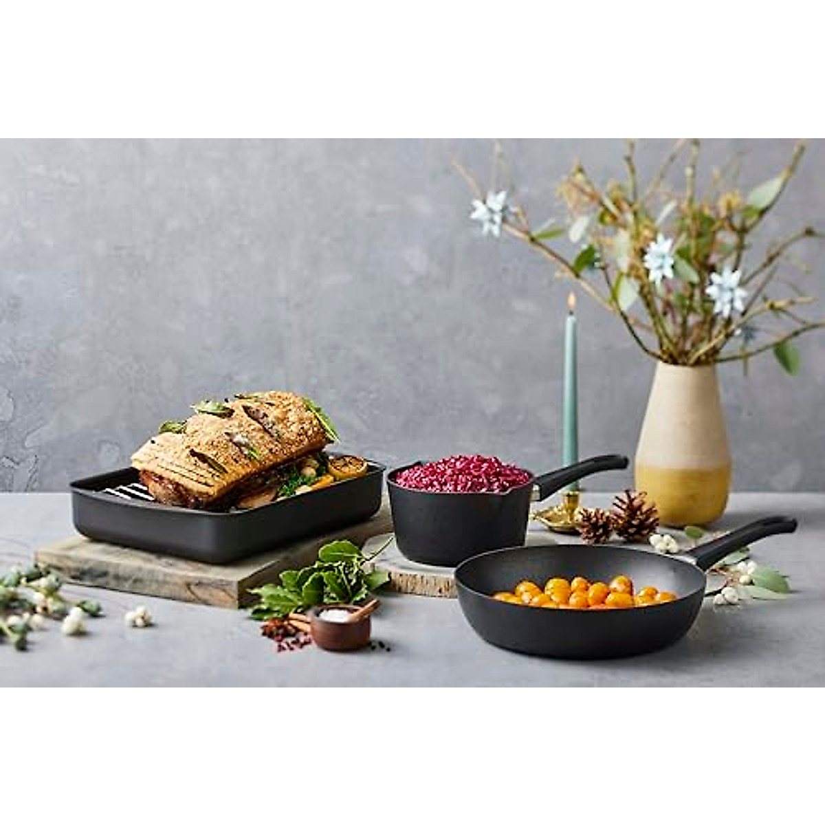 Scanpan Classic 3.25 Quart Sauté Pan with Cookware Lid