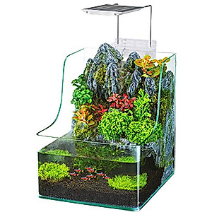 PENN-PLAX AquaTerrium Planting Tank – Hydroponic Aquarium with Integrated Filter System for Live Plants and Fish – 1.85 Gallons