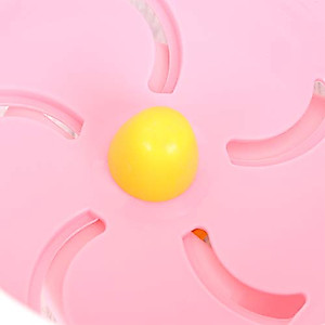 Exercise Jogging Toys Pets Wheel Hamsters Gerbil Dwarf, Animals Toys Exercise Holder with Sports for Hamster Running Pink Small Mice