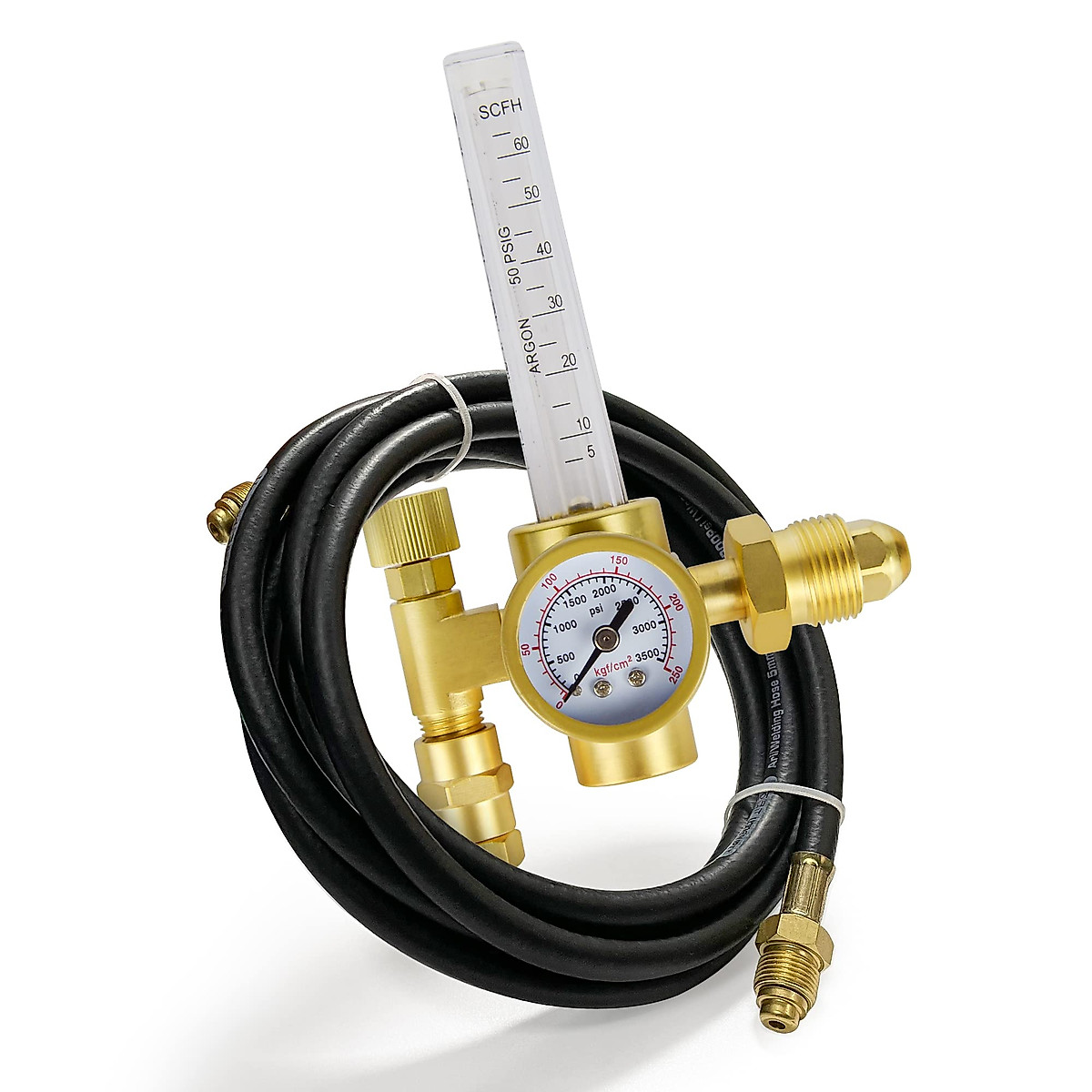 ZISS CO2 Argon Regulator with Gas Hose CGA580 Welder