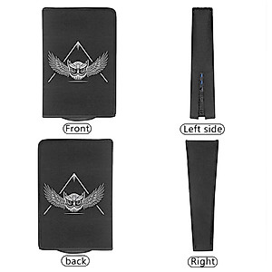 MASiKEN Dust Cover for PS5 Disc and Digital Edition, Waterproof Nylon Fabric PlayStation5 Console Cover Accessories, Protective Soft Neat Lining Anti Scratch, Easy Access Cable Port (Angry Owl)