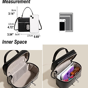 YXBQueen Purses for Women Trendy Bag Box Purse Shoulder Bag Black Purse Crossbody Bags MINI