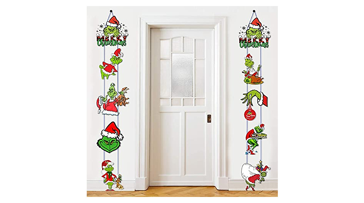 Christmas Door Hanging Banner - Festive Porch & Front Door Decor