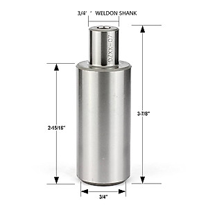 Weldon Shank Adapter JESTUOUS for 3/4 Inch Annular Cutter Extension Alloy Steel Heavy Duty Tool