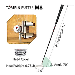 JAMESMILR TOPSPIN Putter Mallet 8 The Six Star (M8)