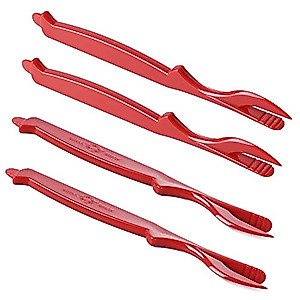 Ajmyonsp 12Pcs Crab Crackers and Tools/Lobster Nut Crackers and Picks - 6 Crab Leg Forks 4 Lobster Shellers, 2 Stainless Steel Seafood Crackers & Storage Bag