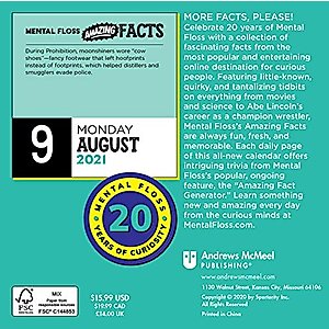 Amazing Facts from Mental Floss 2021 Day-to-Day Calendar: Fascinating Trivia From Mental Floss's Amazing Fact Generator