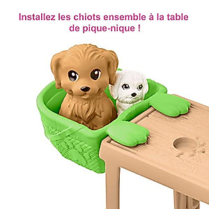 Barbie Chelsea Doll & Skate Park Playset With 2 Puppies, Skate Ramp, Scooter & 15+ Accessories, Brunette Small Doll With Blue Eyes