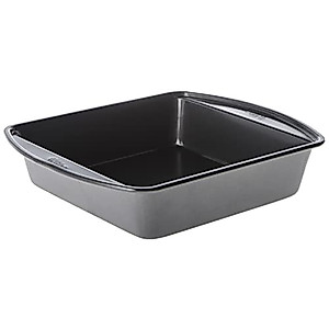 Wilton Perfect Results Premium Non-Stick Bakeware Square Cake Pan, Will Heat Evenly for Years of Quality Baking, 8-inches