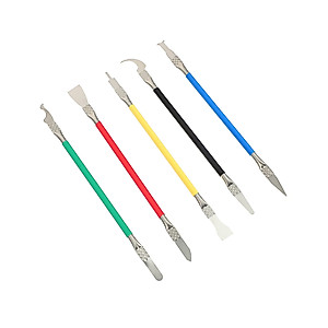 ULDIGI 5pcs Scraper Kit Metal Scraper Phone Disassemble Tool Opening Sticker Remover for Phone Stickers for Phones Repair Prying Opener Cell Phone Stainless Steel