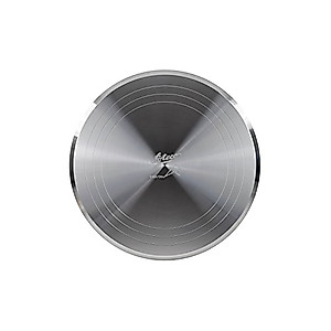 Ateco Revolving Cake Decorating Stand, 615 12" Round, Aluminum Base, White