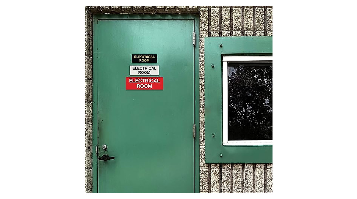 Basic Electrical Room Sign - Durable & Functional Design