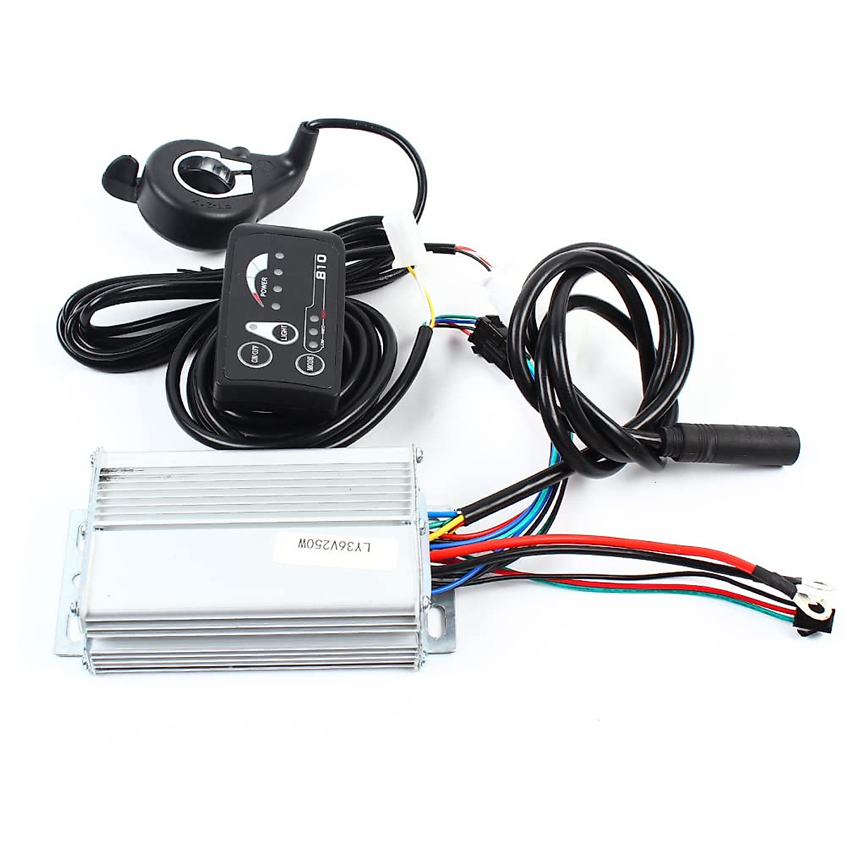 AKaSping 20IN E-Bike Front Wheel Conversion Kit 36V 250W Electric Bicycle Motor Kit with LED Display High Speed Brushless Gearless Hub Motor Kit