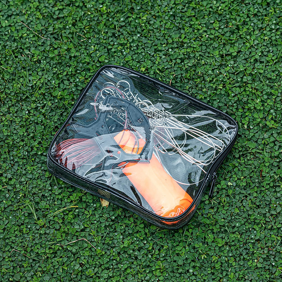 Goture Fishing Stringer Live Fish Lock, Stainless Steel Fish Stringer Clip, Big Fish Wire Rope Cable with Float and Plastic Handle, Fishing Holder Kit with High Strength 10 Snaps/Buckles