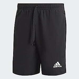 adidas mens Activated Tech Shorts Black/White Small