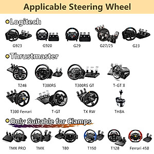 Nejoney Racing Wheel Stand, Height Adjustable & Foldable Steering Wheal Stand Compatible with Logitech G25,G27,G29,G920 Gaming Cockpit