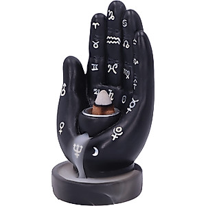 Nemesis Now Palmistry Backflow Incense Burner (Black) 12cm