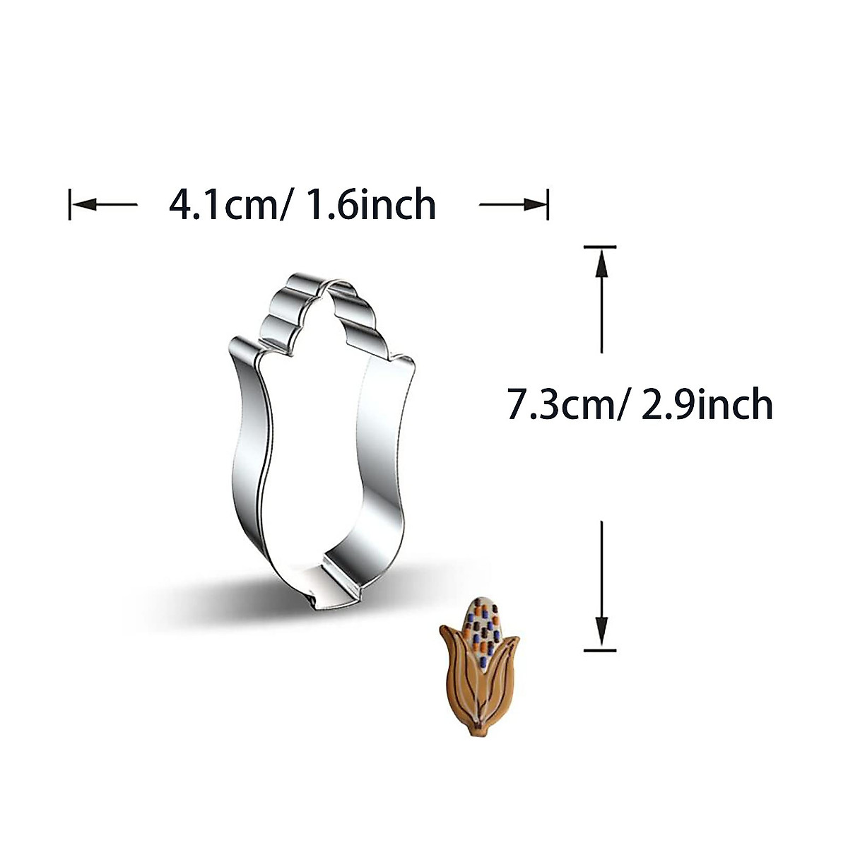 WJSYSHOP Corn Shape Cookie Cutter