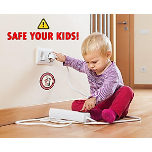 Remember Kids Electricity Will Kill You Sticker - Hard Hat Stickers, Reddy Kilowatt Warning Stickers; Set of 5 - Ideal for Electrician's Hard Hat, Laptop, Water Bottle, Car, and Helmet