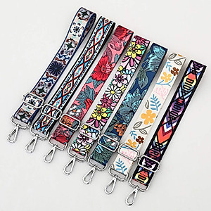 UMILY 3.8cm Wide purse straps replacement crossbody Strap Adjustable Multicolor Handbag Shoulder Bag Strap 80-130cm