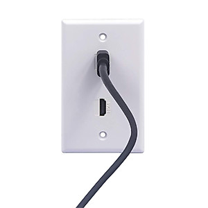 VCE 5-Pack CAT6 RJ45 Keystone Jack Inline Coupler Bundle with 6-Pack HDMI Female Keystone Coupler