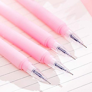 NUOBESTY Flower Ballpoint Gel Pen,Silicone Cherry Blossom Fine Point Black Rollerball Gel Ink Pen for Office School,12pcs