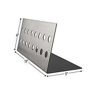 Pinnacolo® Stainless Steel Fire Separator - Durable and Efficient Grill Accessory for Indirect Cooking, Perfect for Smoking and Roasting