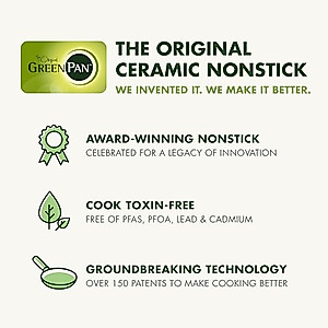 GreenPan Clearview Extra Large 7QT Air Fryer, 360° Clear Window, PFAS-Free Ceramic Nonstick Drawer and Tray, Heat to 400°F, 13-Presets, Shake Reminder, Keep Warm, Delay Start, Dishwasher Safe Parts