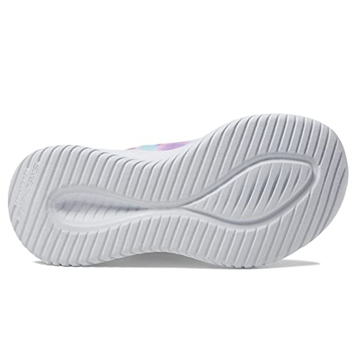 Skechers Kids Girls Ultra Flex 3.0-Color Me Sleek Sneaker, Lavender/Multi, 2 Little Kid