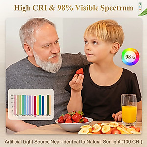 DiCUNO ProOE GU10 LED Bulb High CRI 98, 50W Halogen Equivalent, Flicker-Free Eye-Protection, Warm White 3000K, 5W GU10 Spotlights Bulbs 350LM Non-dimmable for Track, Recessed Lighting, 6 Pack