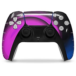WraptorSkinz Skin Wrap compatible with Sony PS5 DualSense Controller Alecias Swirl 01 Purple (CONTROLLER NOT INCLUDED)