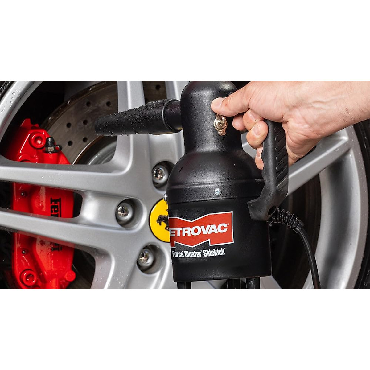 METROVAC Air Force Sidekick SK-1-IND, Handheld Car Blower for Detailing, Removes Dust and Debris from Clothes, Surfaces, or Components. 120V