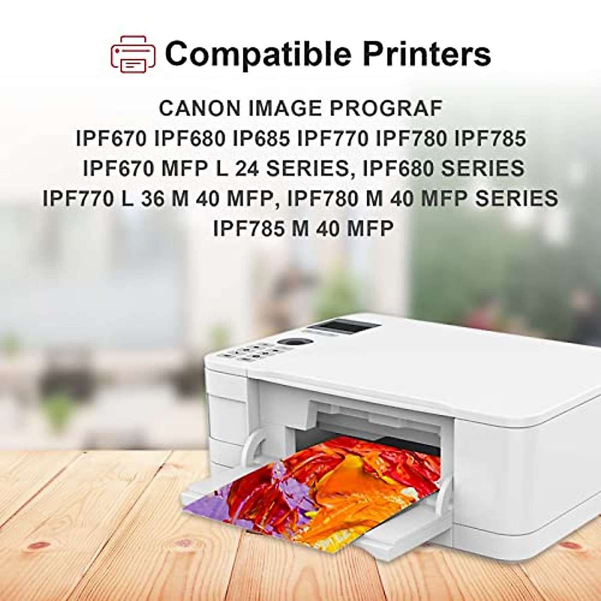 PFI-107 130ml Magenta Ink Cartridge Compatible for Canon PFI107 PFI-107M for imagePROGRAF iPF780 iPF785 iPF770 iPF685 iPF680 iPF670 Printer
