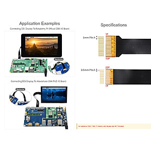 Waveshare DSI FFC Flexible Flat Cable 15cm